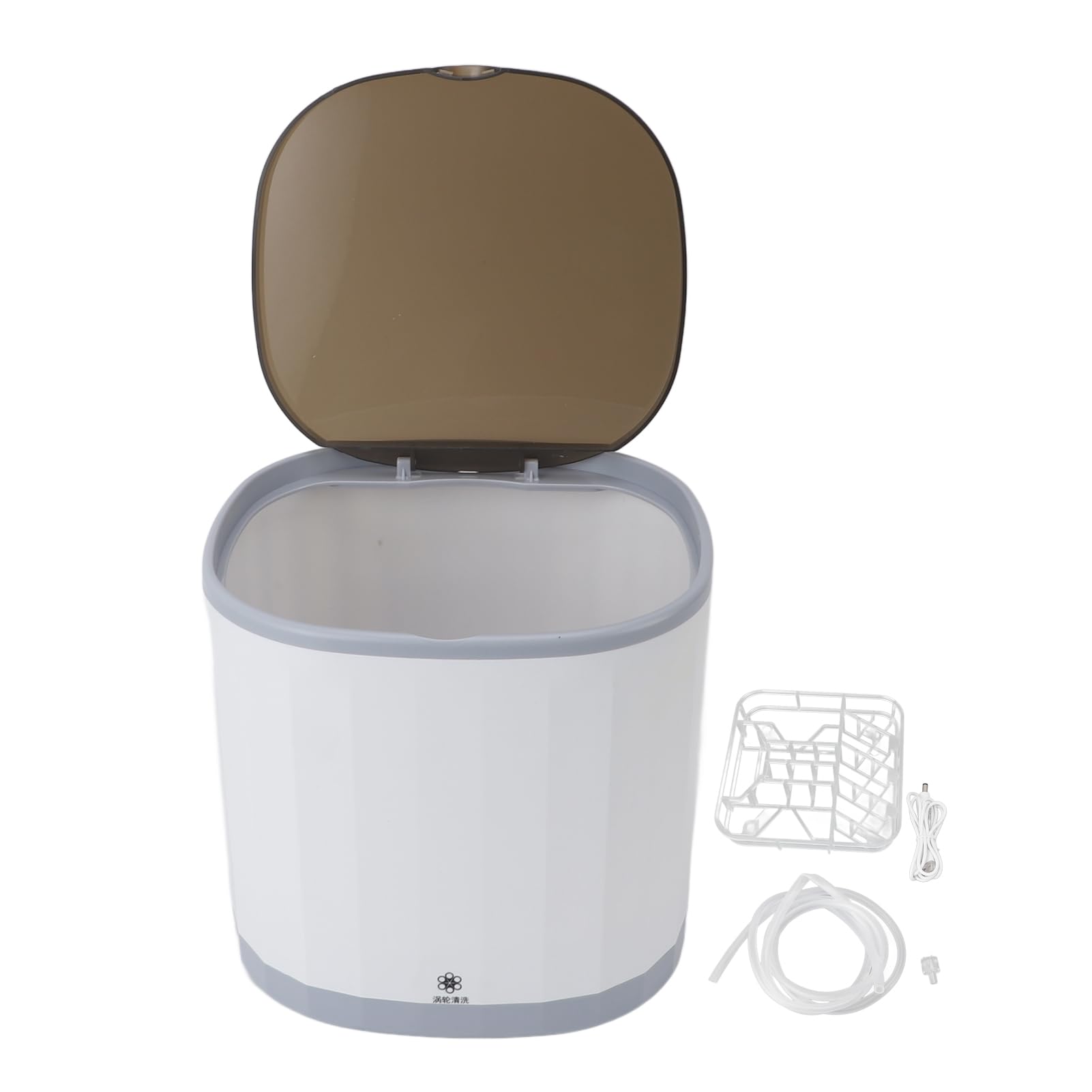 Portable Mini Dishwasher 4L USB Rechargeable, Powerful Performance with Detailed Design for Home Office Study