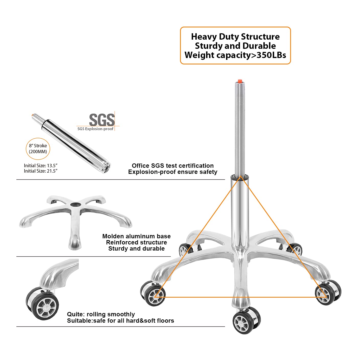 Nazalus Saddle Stool Chair Hydraulic Rolling Swivel Adjustable Stool for Salon Spa Beauty Massage Dental Clinic Home Office Use