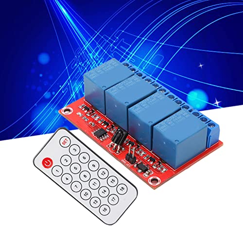 Oumefar 4 Channel Relay Module Receiver Set, Multiple Buttons Receiving Relay Module Control Switch Portable for Electrical Components(#3) Relay