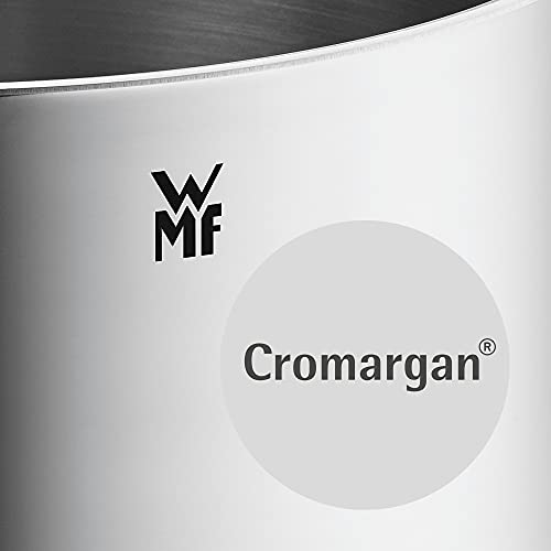 WMF Pot Set 4-Piece Provence Plus Pouring Rim Glass Lid Cromargan® Stainless Steel Polished Suitable for Induction Hobs Dishwasher-Safe, Silver, 52.7 x 28.8 x 21.8 cm