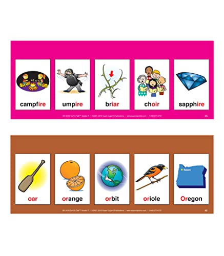 Super Duper Publications | Turn & Talk Vocalic R Flipbook| Prevocalic and Vocalic R in Words, Phrases, and Sentences | Speech Therapy - Articulation | Educational Learning Resource for Children