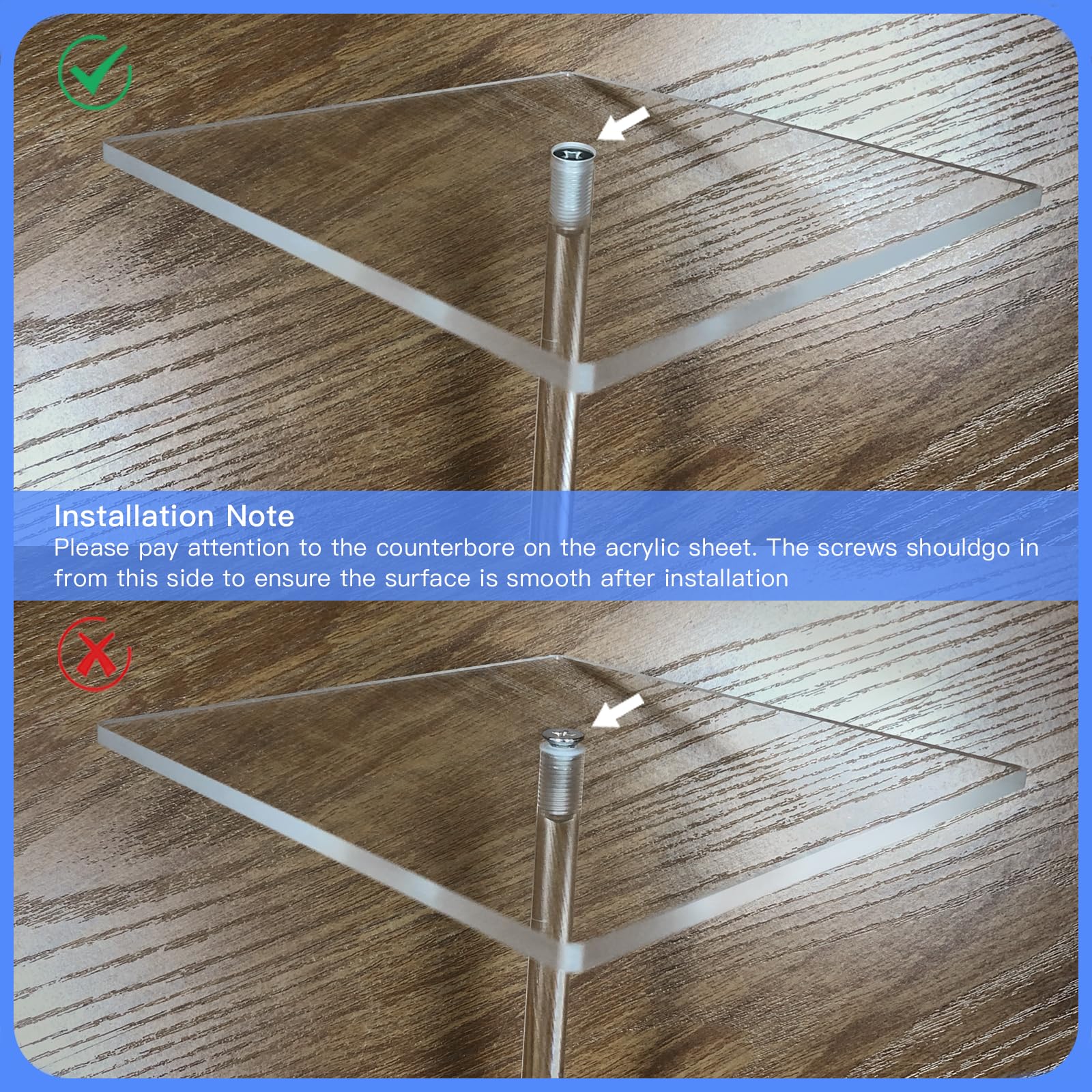 TEKXYZ 15.75 Inch Height Clear Acrylic Balloon Stand for Table Centerpiece Decoration, Set of 4