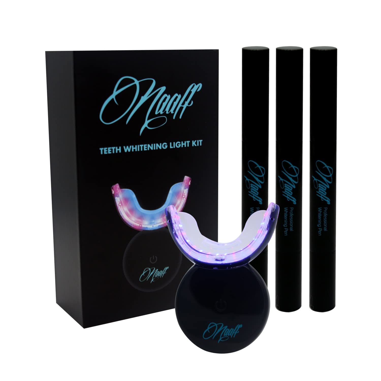 NAAFF Teeth Whitening Kit LED Light Whit Multiple Whitener Mode 35% Carbamide Peroxide 3 whitening Pen