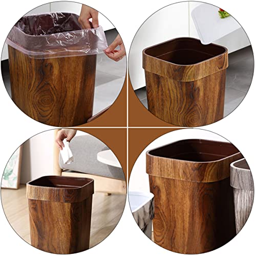STOBAZA 1pc Dorm Bedroom for Bin Practical Counter Bathrooms Rooms Marble Home Farmhouse Pail Rubbish Siimulation Can: Basket Fashion Grain Modern Pattern Wastebasket, Xcm