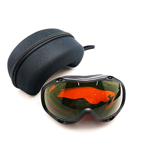 MCWlaser Laser Safety Goggles OD5+, 190-540nm / 800-1700nm Yag, Blue, Green Laser and UV Light Eye Protection Laser Glasses for 445nm, 450nm,532nm, 808nm, 980nm, 1064nm, 1080nm Absorption Type