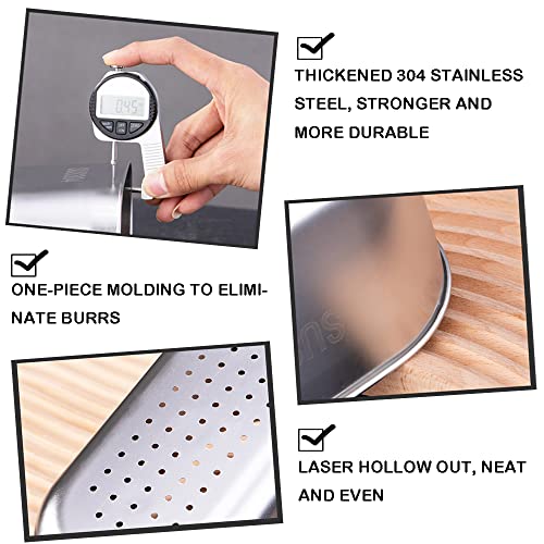Multifunction Sink Drain Strainer Basket, Stainless Steel Sink Drain Strainer Basket Kitchen Food Catcher for Filter Kitchen Waste and Wash Vegetables