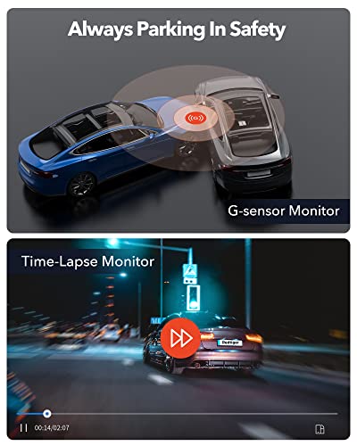 REDTIGER Dash Cam 4K Front and Rear 1080P, WiFi GPS Car Camera with Free 32GB SD Card, Dual Dash Camera for Cars, Loop Recording, Night Vision, Parking Mode, Smart App Control, Support 256GB Max
