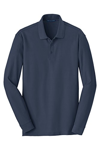 Port Authority Port Authority Long Sleeve Core Classic Polo L River Blue Nvy