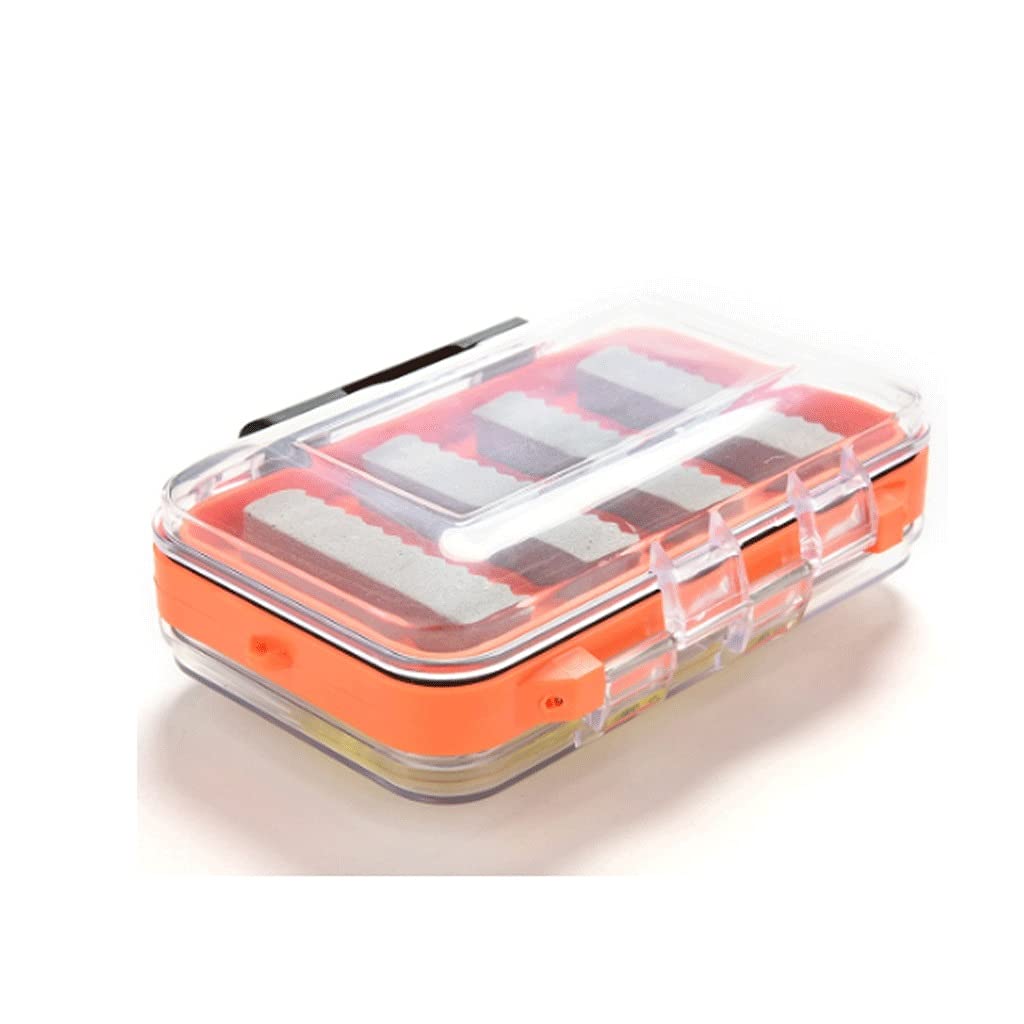 LMMDDP 1 Piece Double-sided Waterproof Pocket Fishing Tackle Box Sliding Foam Fishing Accessory Box