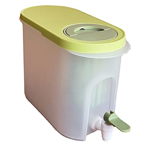 Refrigerator Cold Water Kettle, Double Filtration Refrigerator Cold Water Kettle Silicone Sealing with Kitchen Faucet (Green)
