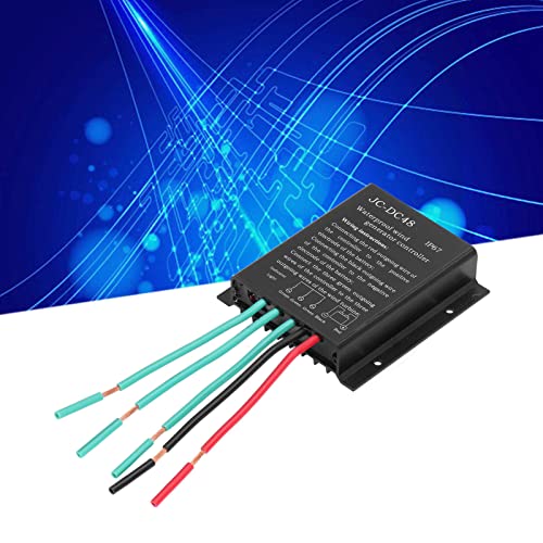 Luqeeg 48V Wind Turbine Controller, Automatic IP67 Waterproof Wind Power Regulator Suitable for 400W Wind Turbine System, Aluminium Alloy Mini Wind Turbine Generator Controller