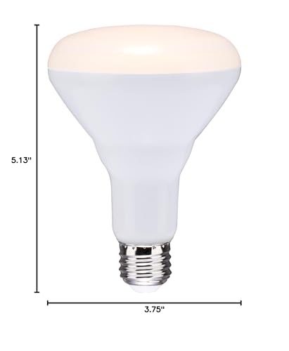 Satco S11472 LED BR30 Reflector Lamps, 65W Replacement, White, 8.5 Watts, 6 Pack