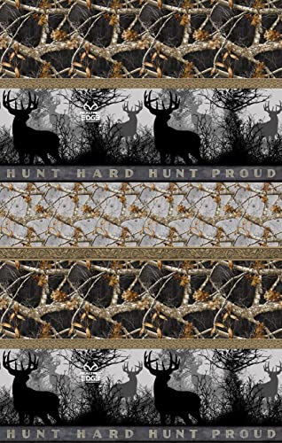 Realtree Cotton Fabric by Sykel-Licensed Realtree Edge Patriotic Shelf Stripe Cotton Fabric