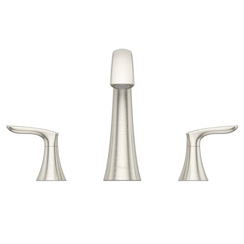 Pfister Weller Roman Tub Trim, Valve Not Included, 2-Handle, 3-Hole Install, Brushed Nickel Finish, RT65WRK