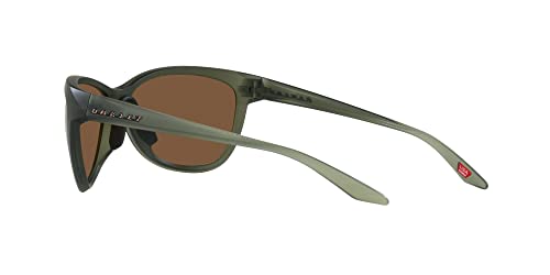 Oakley Women's OO9222 Pasque Aviator Sunglasses, Matte Olive Ink/Prizm Bronze, 60 mm