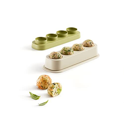 LƩkuƩ Veggie Ball Maker, 8.2 x 2.2 x 2.8in, Green