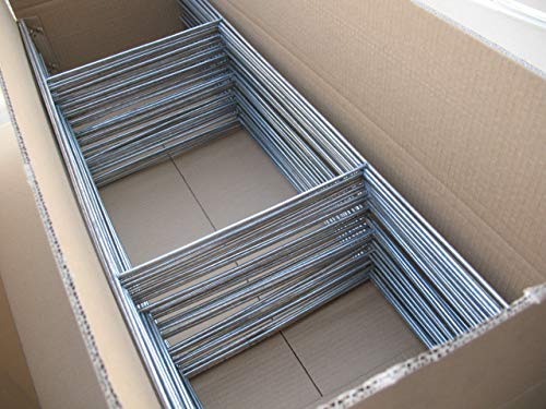 MTB H Frame Wire Stakes 20 x10-inch (Pkg of 10) 9ga Metal -Yard Sign Stakes for Advertising Board,Lawn Sign Holder