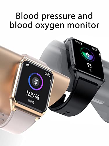 Smart Watches for Men Bluetooth Call Dial Heart Rate/Blood Pressure/Blood Oxygen Monitor Smartwatch Fitness Watch with Step Counter Activity Tracker for Calories Compatible with Android iOS Phone