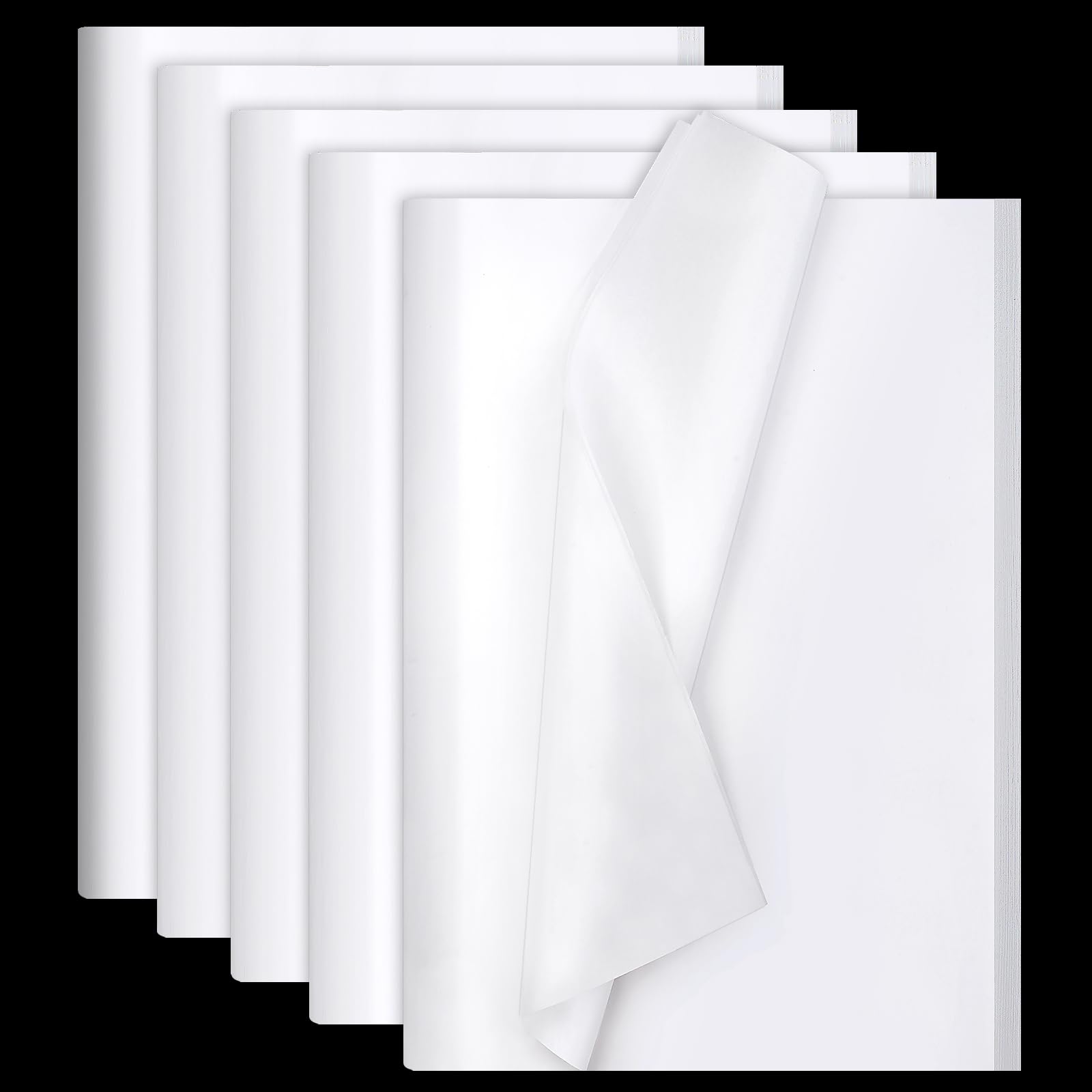 Phinus 150 Sheets White Tissue Paper, 14 x 20 Inches Tissue Paper Bulk, Wrapping Tissue Paper for Weddings Birthday DIY Project Arts Craft Decor