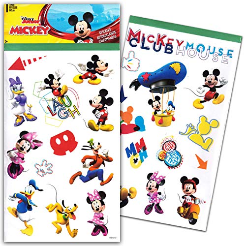 Mickey Mouse Backpack for Boys 4-6 Set - 16” Disney Mickey Mouse Backpack for Boys Bundle with Mickey Mouse Water Bottle, Stickers, More | Mickey Mouse School Backpack for Boys