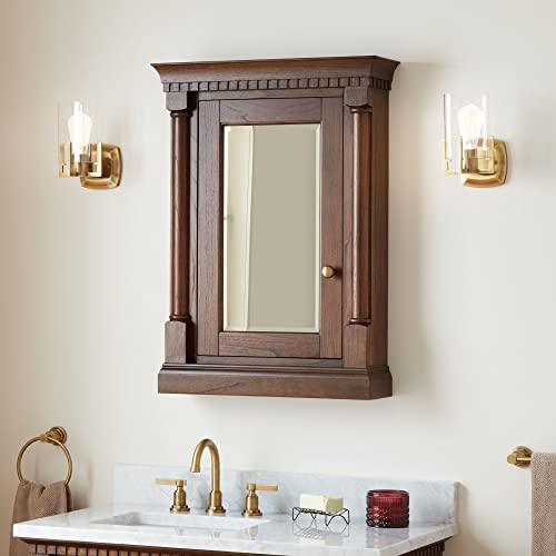 Signature Hardware 484247 Claudia 24" Mahogany Framed Single Door Medicine Cabinet