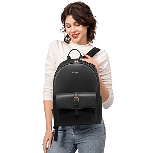 LOVEVOOK Leather Backpack Purse for Women, Casual Backpack, Cute PU Satchel Backpack, Water Resistant Travel Backpack, Fashion Purse