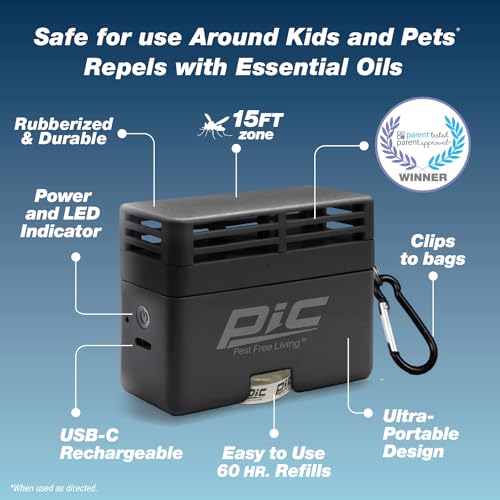 PIC Portable Mosquito Botanical Repellent with 60 Hour Cartridge