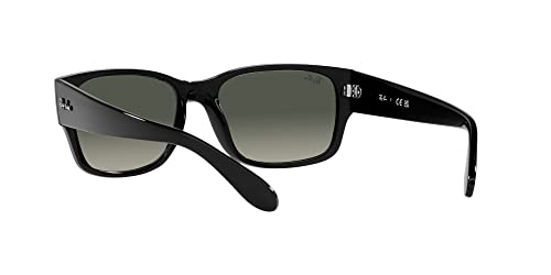 Ray-Ban RB4388 Square Sunglasses, Black/Grey Gradient, 55 mm