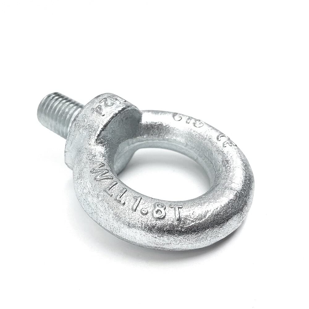 M24 Marine Grade Heavy Duty Male Thread Machinery Shoulder Lifting Ring Eye Bolt (M24) Surface Zinc Plated
