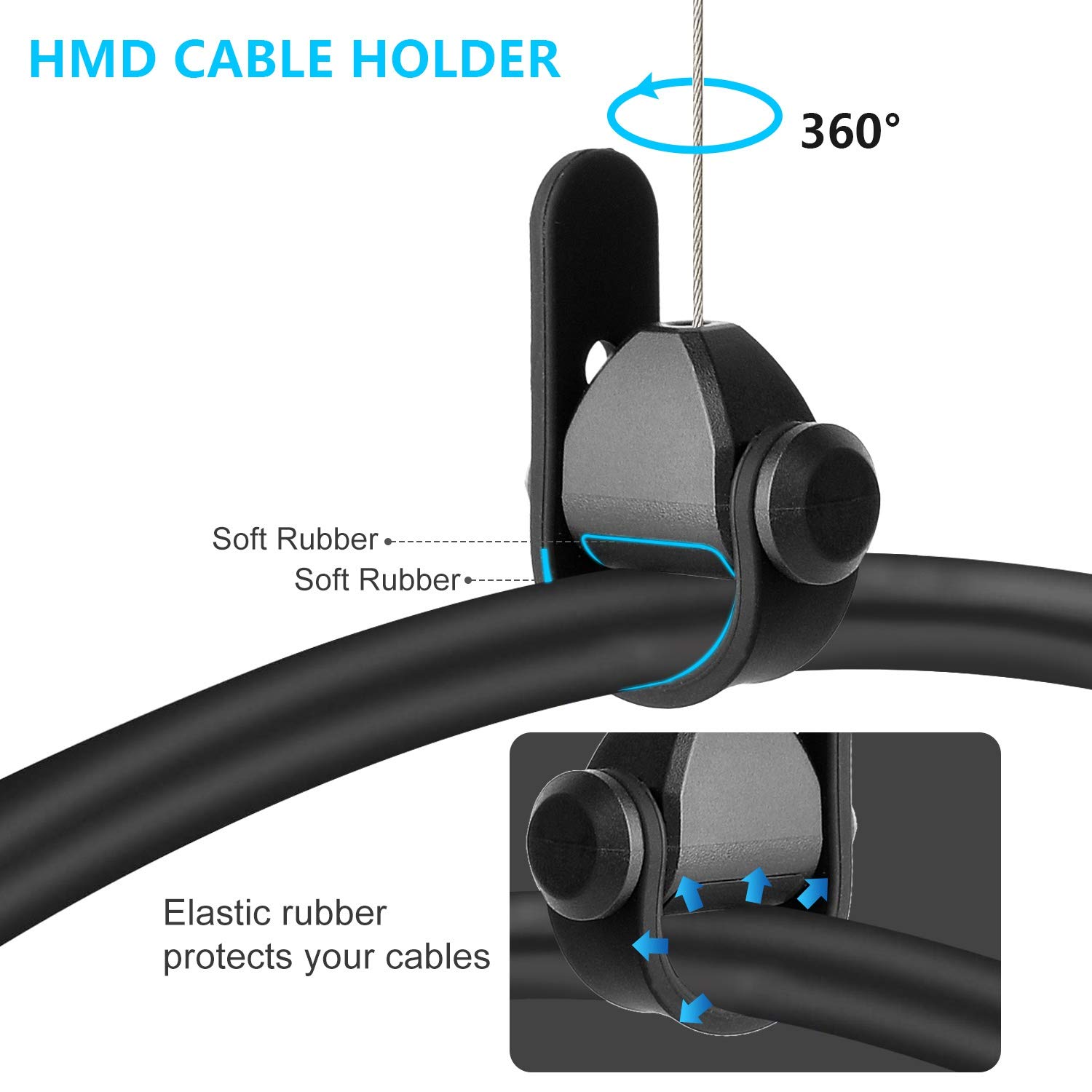 Lodokdre VR Cable Pulley System for Vive/Vive Pro/Rifts/PS/Windows VR/Valve Index VR