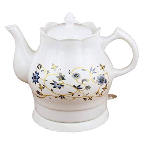 SAHROO Electric Kettles,Kettle Electric Ceramic Cordless Teapot Retro Red 1.8L Jug,1000W Fast Boiling,Can Brew Tea,Coffee,Soup,Automatic Power off and Anti-Dry Protection