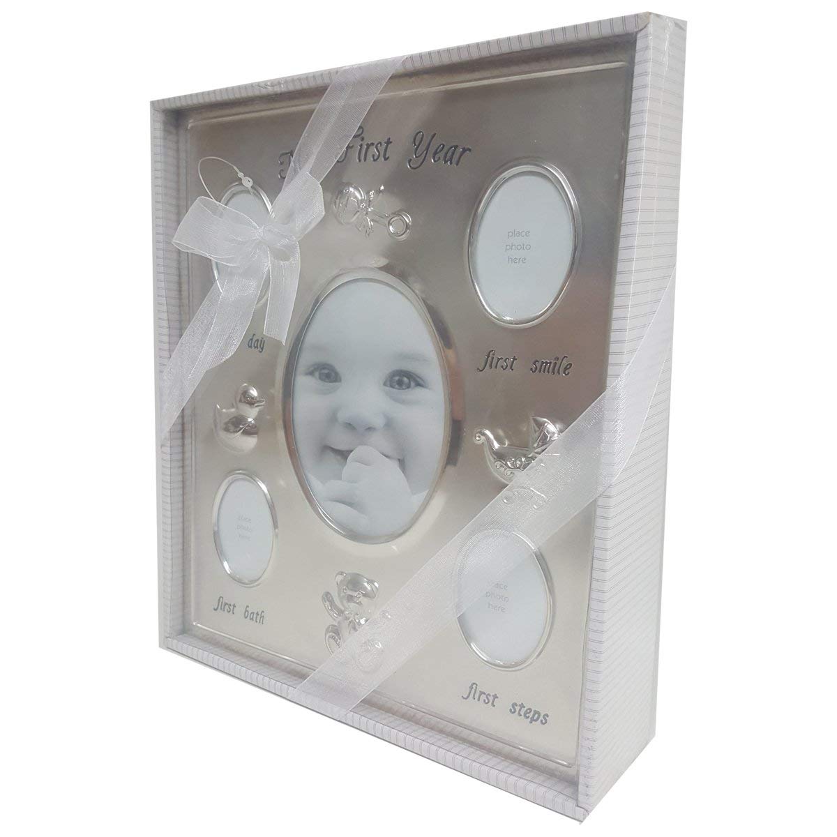 First Impressions My First Year Frame Silver