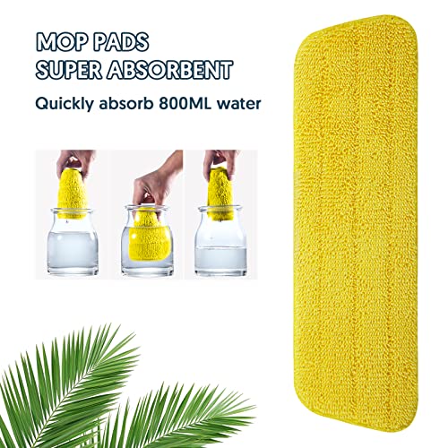 Spray Mops Heads Pads Compatible with Swiffer PowerMop - MEXERRIS Floor Mop Heads Replacement Microfiber Mop Pads Refills Reusable Mop Pads Compatible with Swiffer Power Mop All Spray Wet Mops, 7 Pcs