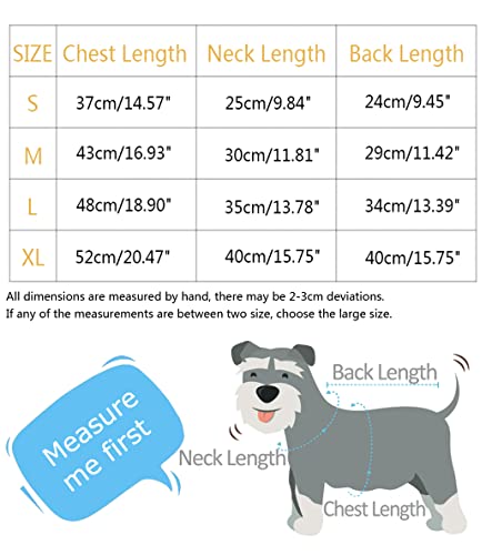 XIAOYU Christmas Pet Clothes Snowflake Pattern Warm Dog Pajamas Cat Jumpsuits Puppy Apparel, Pink, M