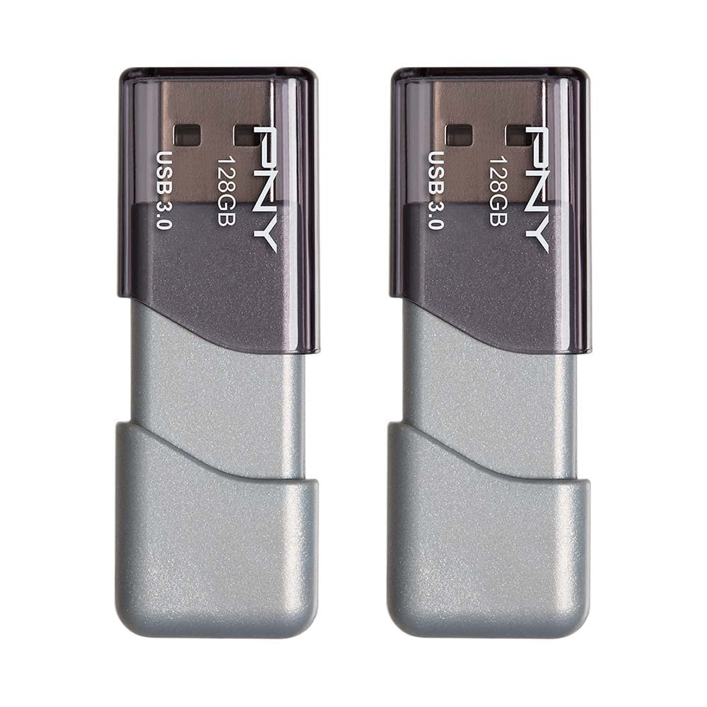 PNY 64GB Premier-X Class 10 U3 V30 microSDXC Flash Memory Card 5-Pack - 100MB/s, Class 10, U3, V30, A1, 4K UHD, Full HD, UHS-I, Micro SD & 128GB Turbo Attaché 3 USB 3.0 Flash Drive, 2-Pack