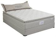 Spinal Comfort Pillowtop Queen Size (60"x80"x12") Mattress and Box Spring Set - Fully Assembled, Orthopedic, Spinal Back Support, Longlasting by Dream Solutions USA