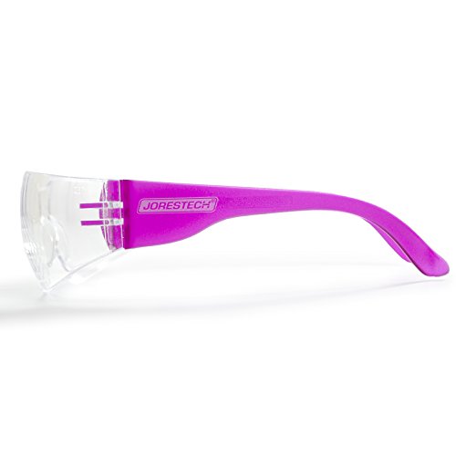 JORESTECH Kids Safety Glasses UV Protection Anti Scratch Clear Frameless with multi color temples Glasses, Meets ANSI Z87+ Standards, Eye Protection Activewear Pack of 12 (LS-375-MULT)