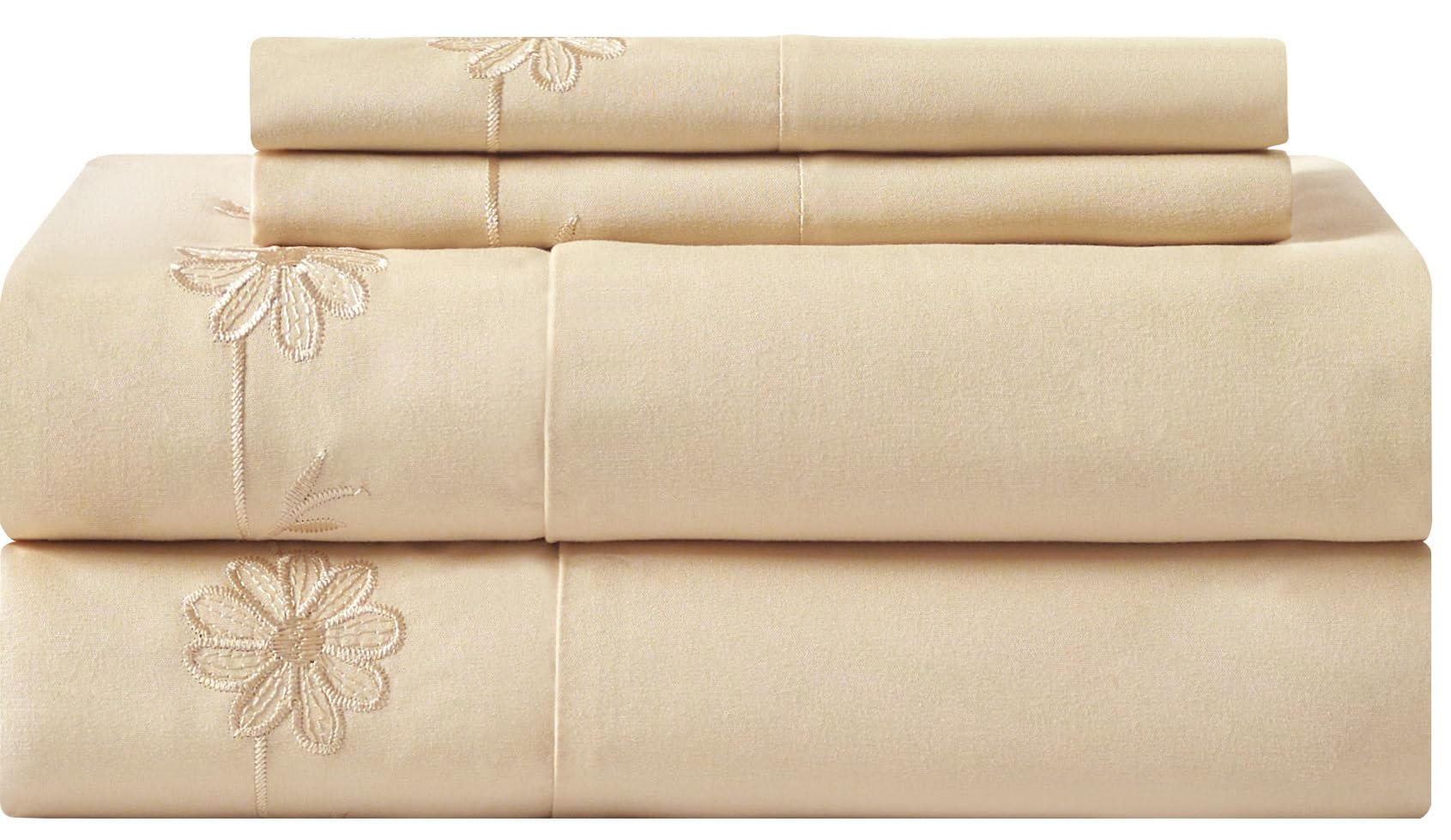 Stratford Park 13 Piece Gold Comforter Set, Cozy & Warm, King Size, Girls Bedding, All Season Bedding Set, Unique Pattern, Matching Decorative Pillows, Pillow Sham
