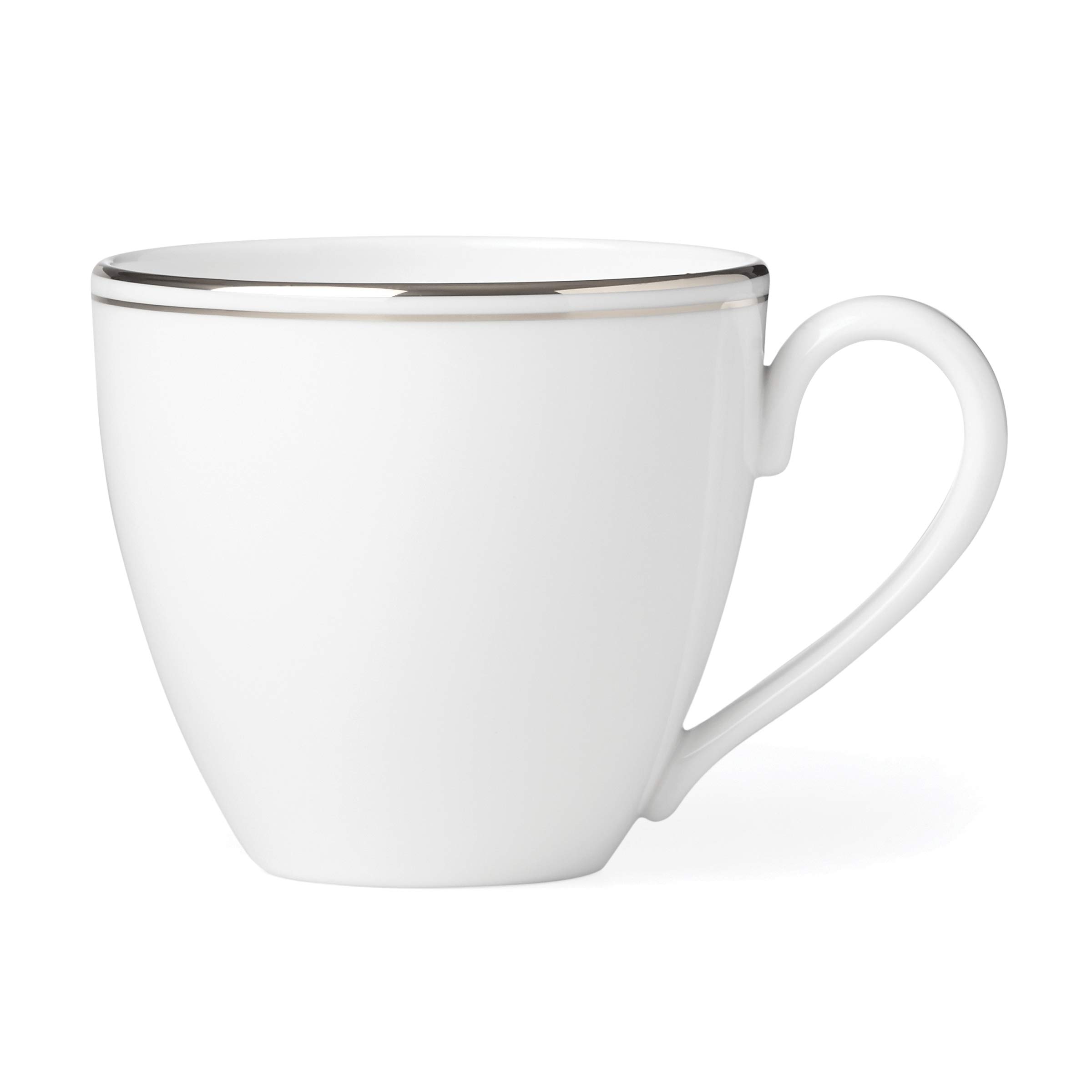 Lenox Federal Platinum Coupe Teacup, 0.40 LB, White