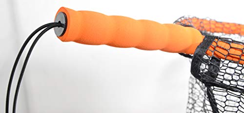 Foreverlast Inc. Generation 2 Non-Snag Floating Fishing Landing Net for Wade Fishing and Fly Fishing, G2 Pro Net, Orange