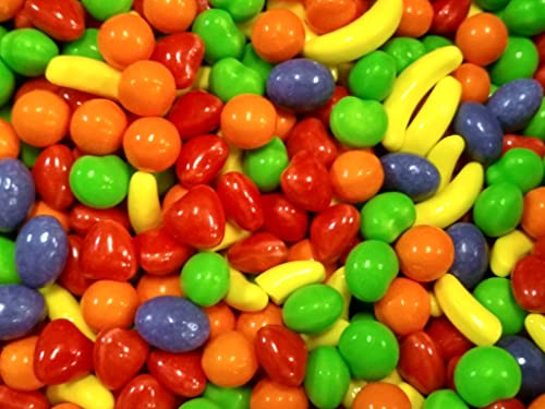 Runts - 1.5 lbs of Fresh Assorted Orange Banana Strawberry Grape Green Apple Sweet Hard Crunchy Candy