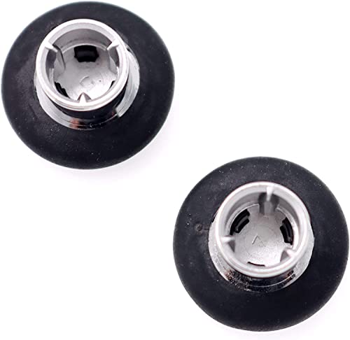 PEGLY 2 Pack Replacement Taller Concave Magnetic Analog Thumbstick Set Compatible with Xbox One Elite 2 Controller Classic Thumbsticks Black