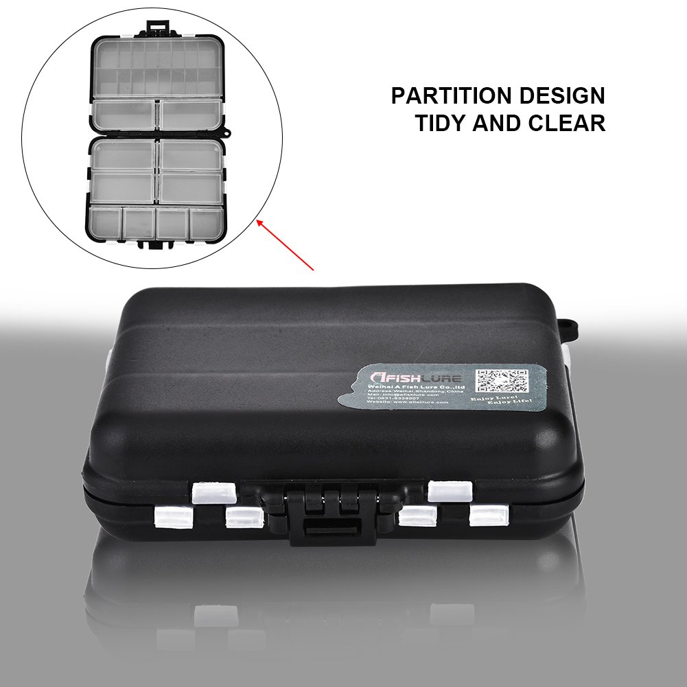 Fishing Lure Box, Bait Box Waterproof Portable Fishing Lure Tackle Hook Bait Storage Box Case With Compartments for Fishing
