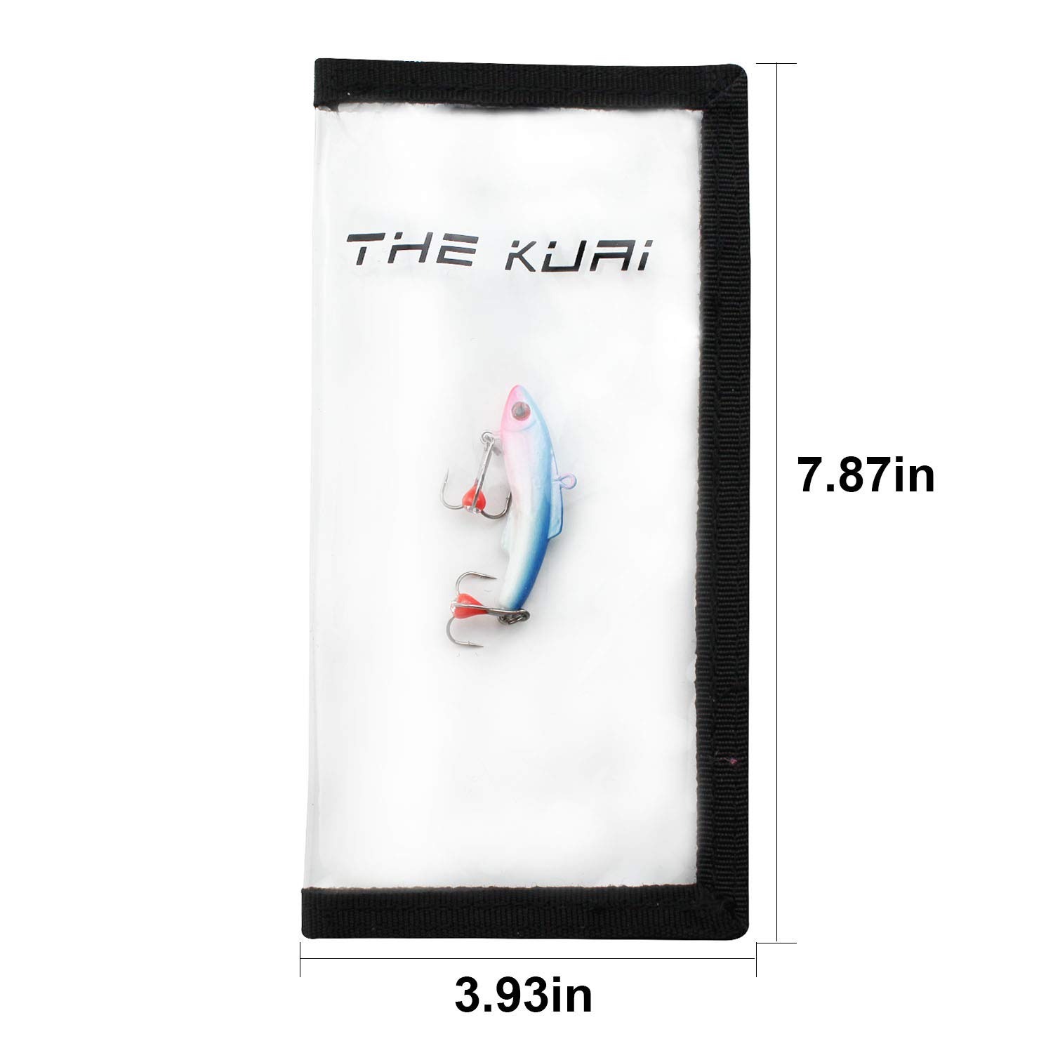 Fishing Lures Cover, Thekuai 5 piece Lure Wraps,boat carpeting, Fishing Hook Covers,Durable & Clear PVC, Keeps Children, Pets and Fishermen Safe from Sharp Hooks!( 8" L x 8" W )