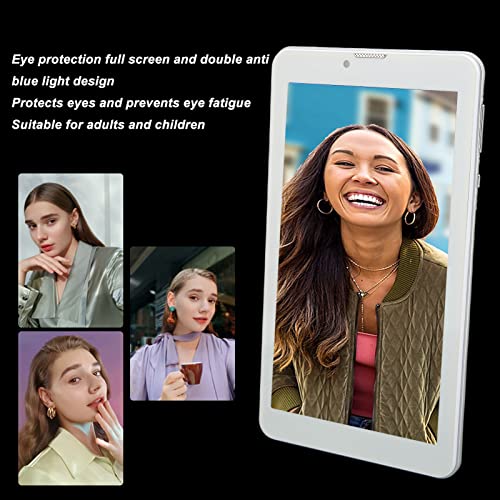 LBEC Tablet PC, US Plug 100240V 4GB 32GB 7in Tablet 2.4G 5G Dual Band WiFi for Studying (Blue)