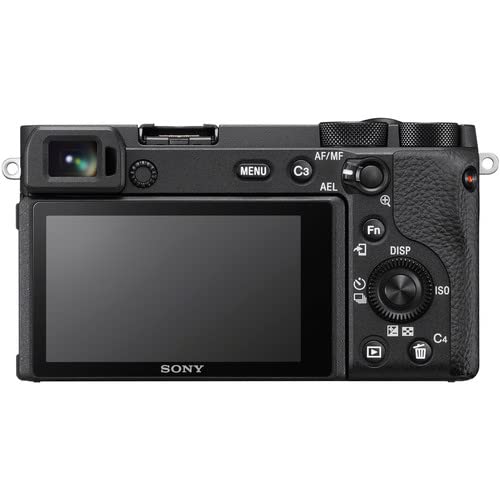 Sony a6600 Mirrorless Camera (ILCE6600/B) E PZ 16-50mm f/3.5-5.6 OSS Lens+Case+128 GIG Memory Cards+TTL Flash+Tripod(17PC) Bundle