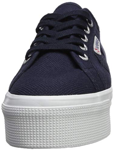 Superga Women's 2790A COTW Sneaker, Navy, 41 M EU / 9.5 B(M) US Women