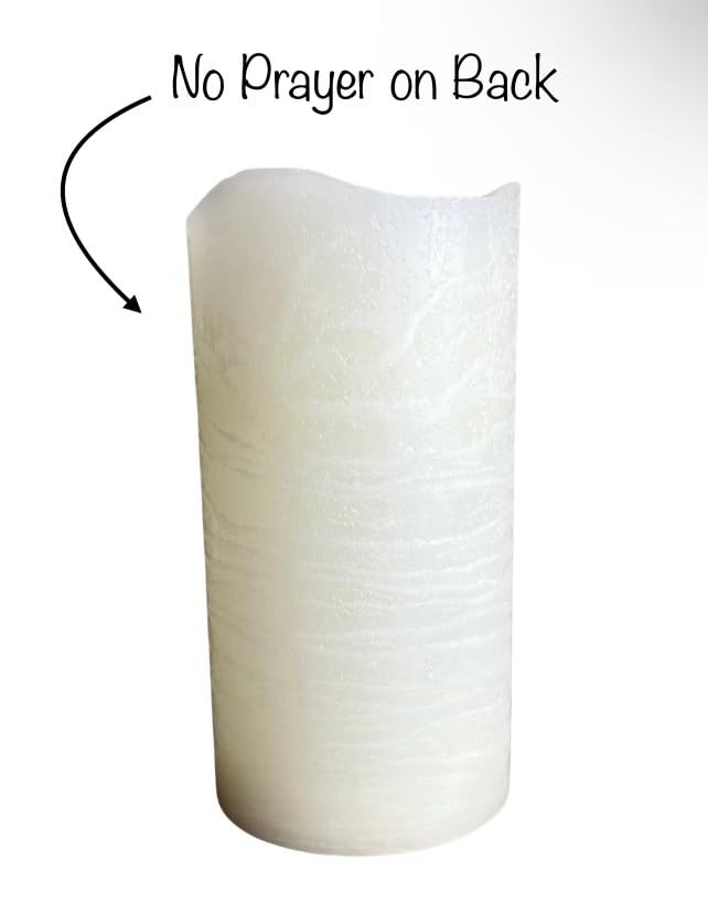 Ships Fast from Texas! Personalized Crucible Extra Bright Real Wax LED Flameless Flickering Prayer Candle with Name, Battalion, Company, and Platoon.