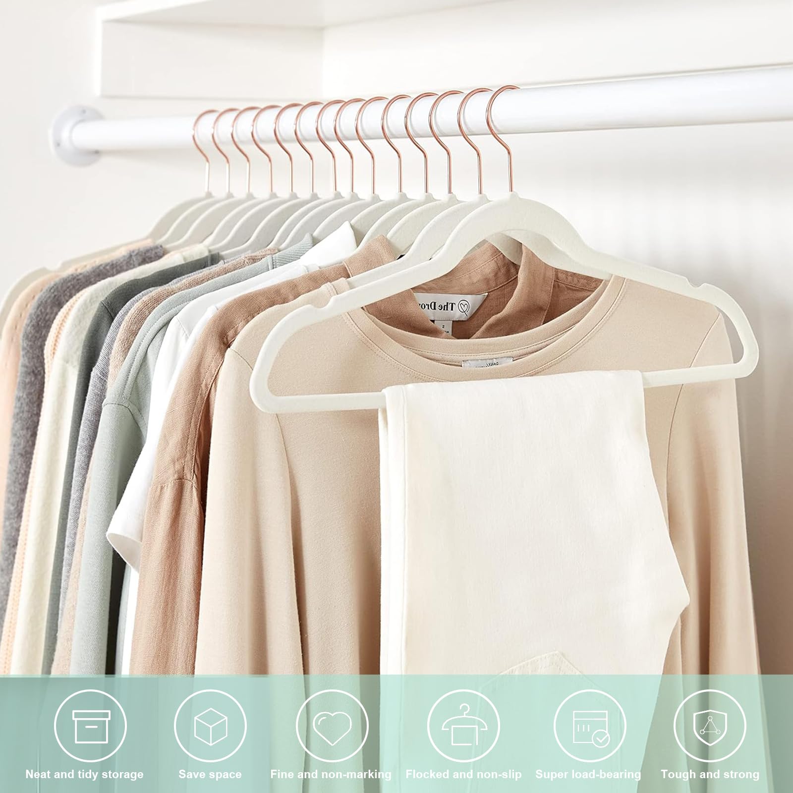 Premium Velvet Hangers 50 Pack, Non-Slip Clothes Hangers,Suit Hangers-Pants Hangers with 360 Degree Rotatable Hook, Ideal for Heavy Duty Coat, Grey