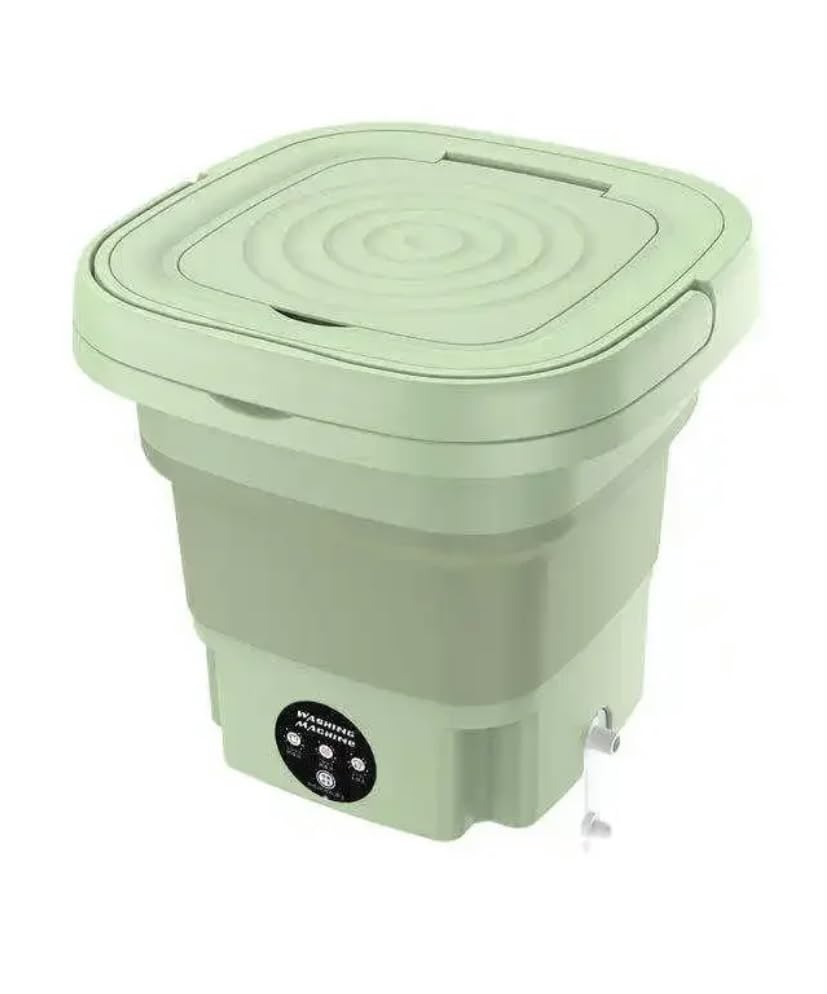 Foldable Washing Machine, 8L High Capacity Mini Washer, with 3 Modes Deep Cleaning,Half Automatic Small Washer for Baby Clothes Underwear or Small Items,RV Travel laundry